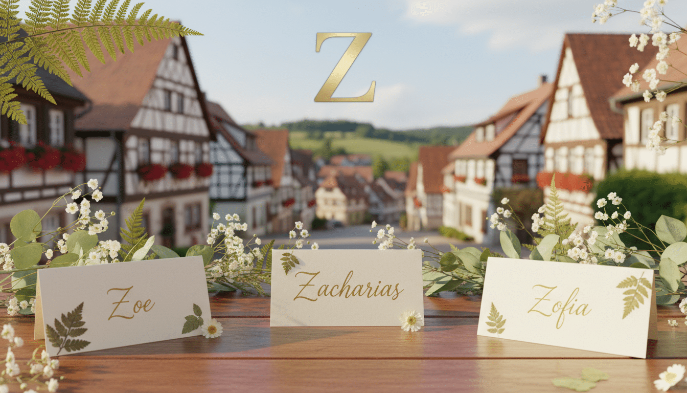 Deutsche Vornamen mit Z